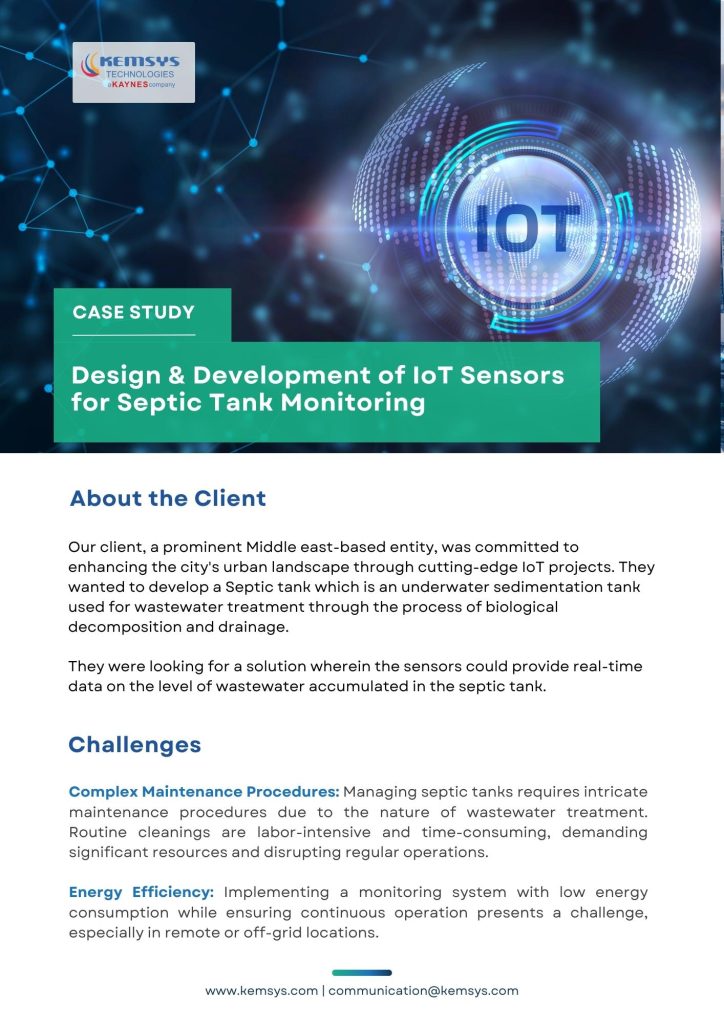Design & Development of IoT Sensors for Septic Tank Monitoring