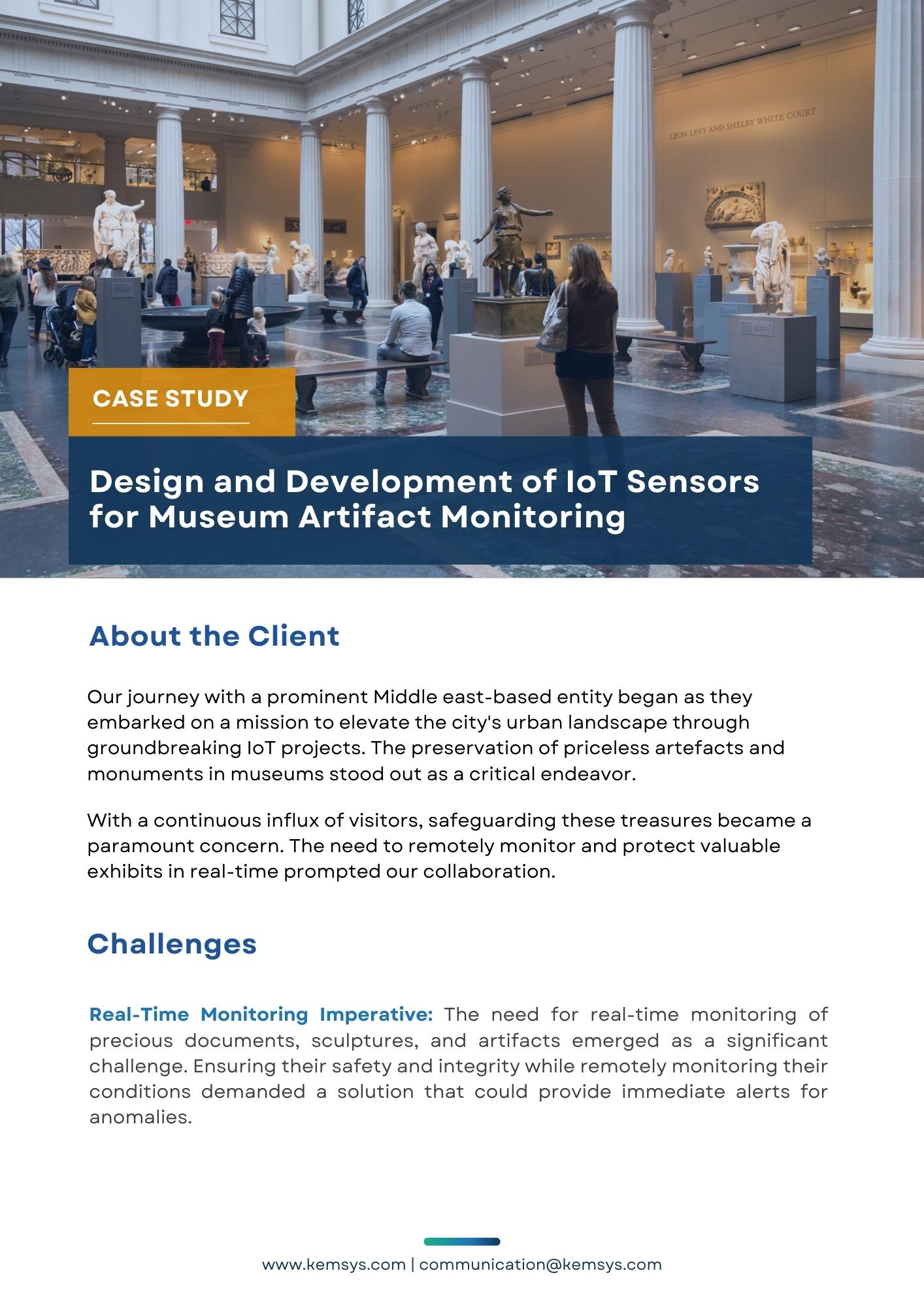 IoT Sensors for Museum Artifact Monitoring