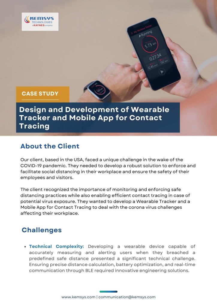 Design and Development of Wearable Tracker and Mobile App